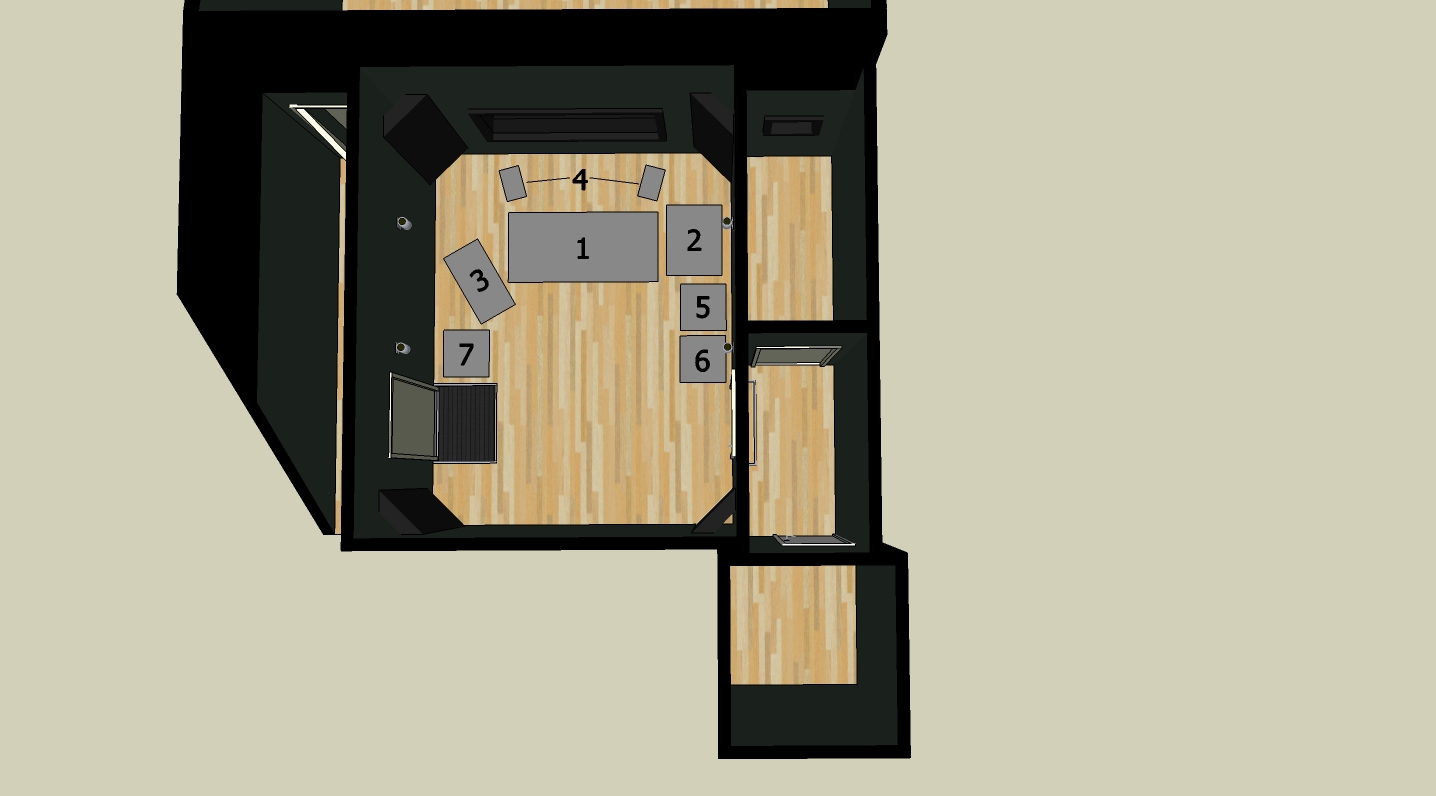 Control Room A and Audio Booths.